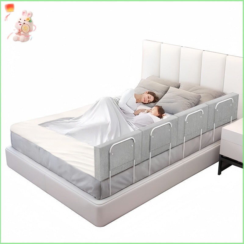 Ready Stock Foldable crib guard rail – child guard rail for crib safety ...