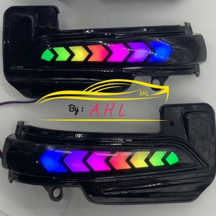 RGB Running Led Rear View Mirror Turn Signal Lights for Toyota Hilux ...