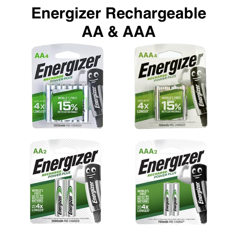 ENERGIZER RECHARGE® POWERPLUS AA & AAA (2pcs & 4pcs) | Shopee Malaysia