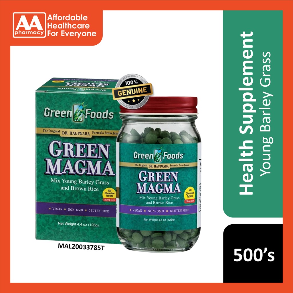 Green Foods Green Magma 250mg Chewable Tablet 500's | Shopee Malaysia