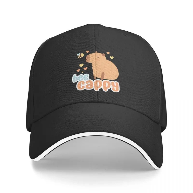 capybara with a cute bee friends - bee cappy - be happy - a cute ...