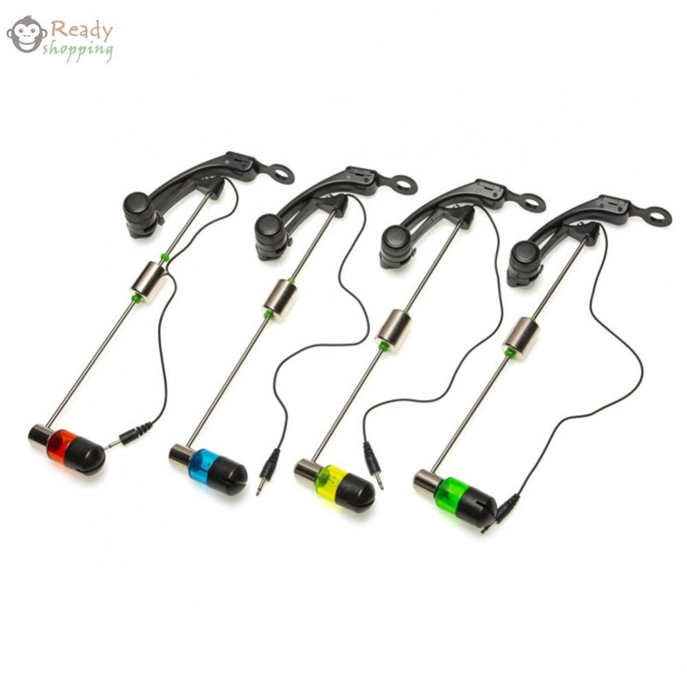 Eye catching LED Illuminated Fishing Bite Indicator Flat Jaw Multi Hole ...