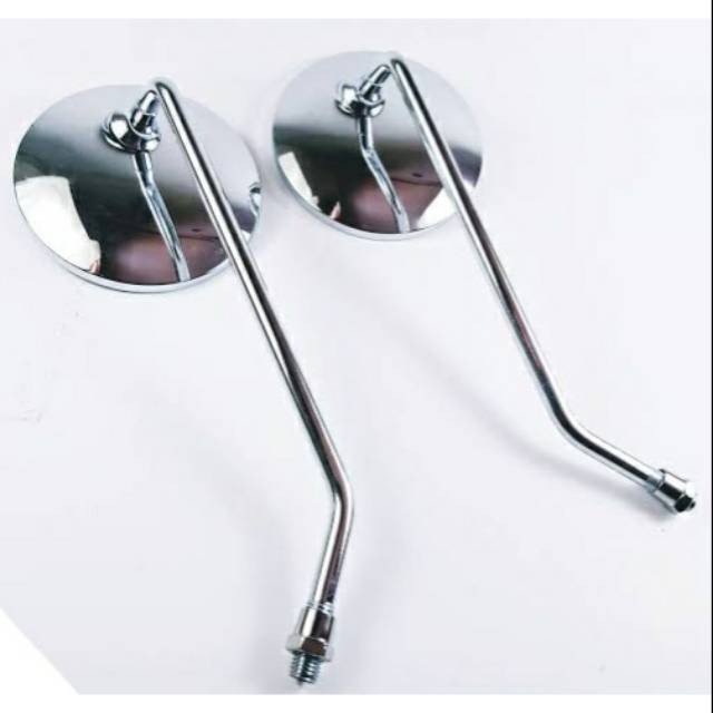 GOOD QUALITY UNIVERSAL LONG ROUND RETRO MIRROR | Shopee Malaysia