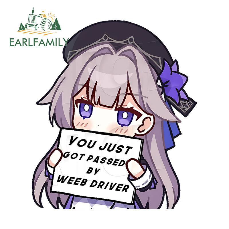 EARLFAMILY 13cm x 11.4cm Honkai Star Rail Herta Chibi Car Sticker You ...