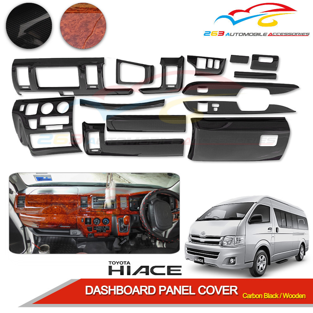 TOYOTA HIACE VAN 2005-2019 KDH200 DASHBOARD PANEL STICKER INTEROIR DASH ...