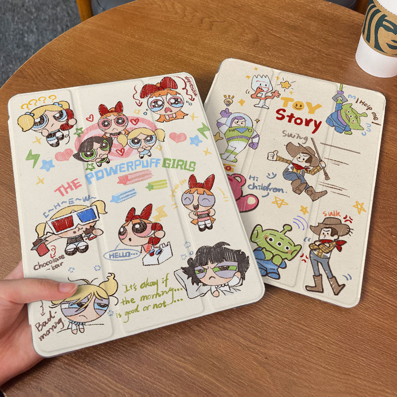 Tablet protective case suitable for iPad Air4 Air5 10th10.9 cartoon ...