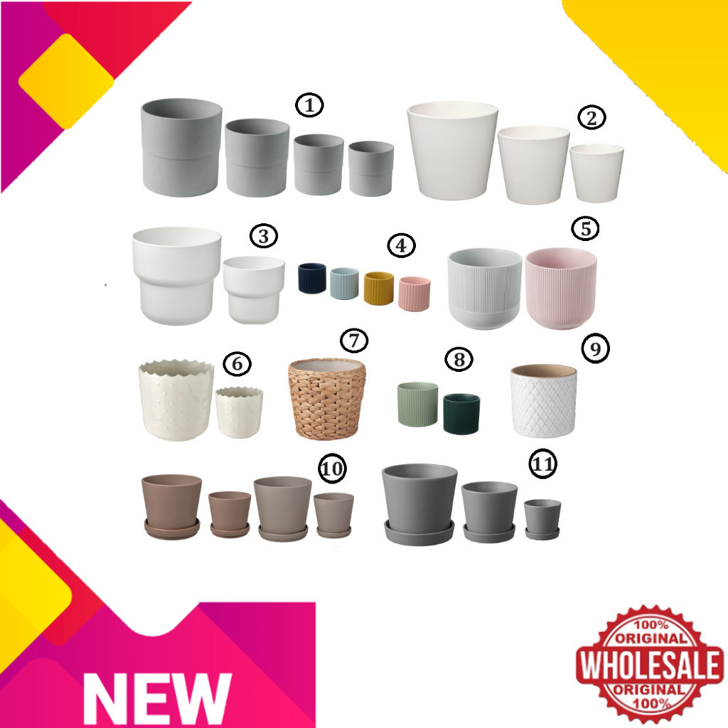 FLOWERPOT PLANT POT NYPON DAKSJUS SOJABONA SESAMFRON FRIDFULL CHIAFRON ...