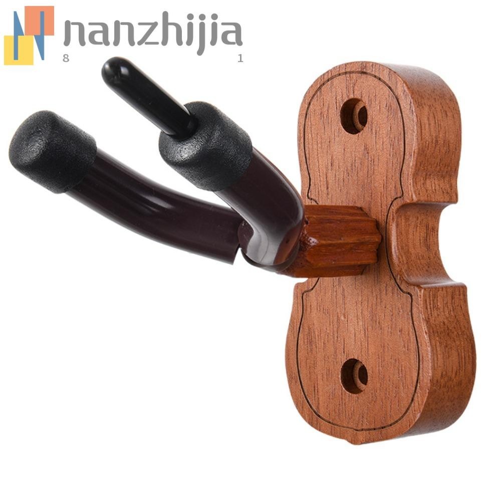 NANZHIJIA Wall Mounted Violin Hook, Practical Design Wood Base Violin ...