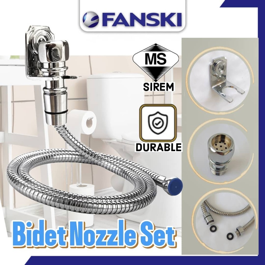 AP-1111 Brass Bidet Spray Toilet Set Hand Bidet set Spray Flexible Hose ...