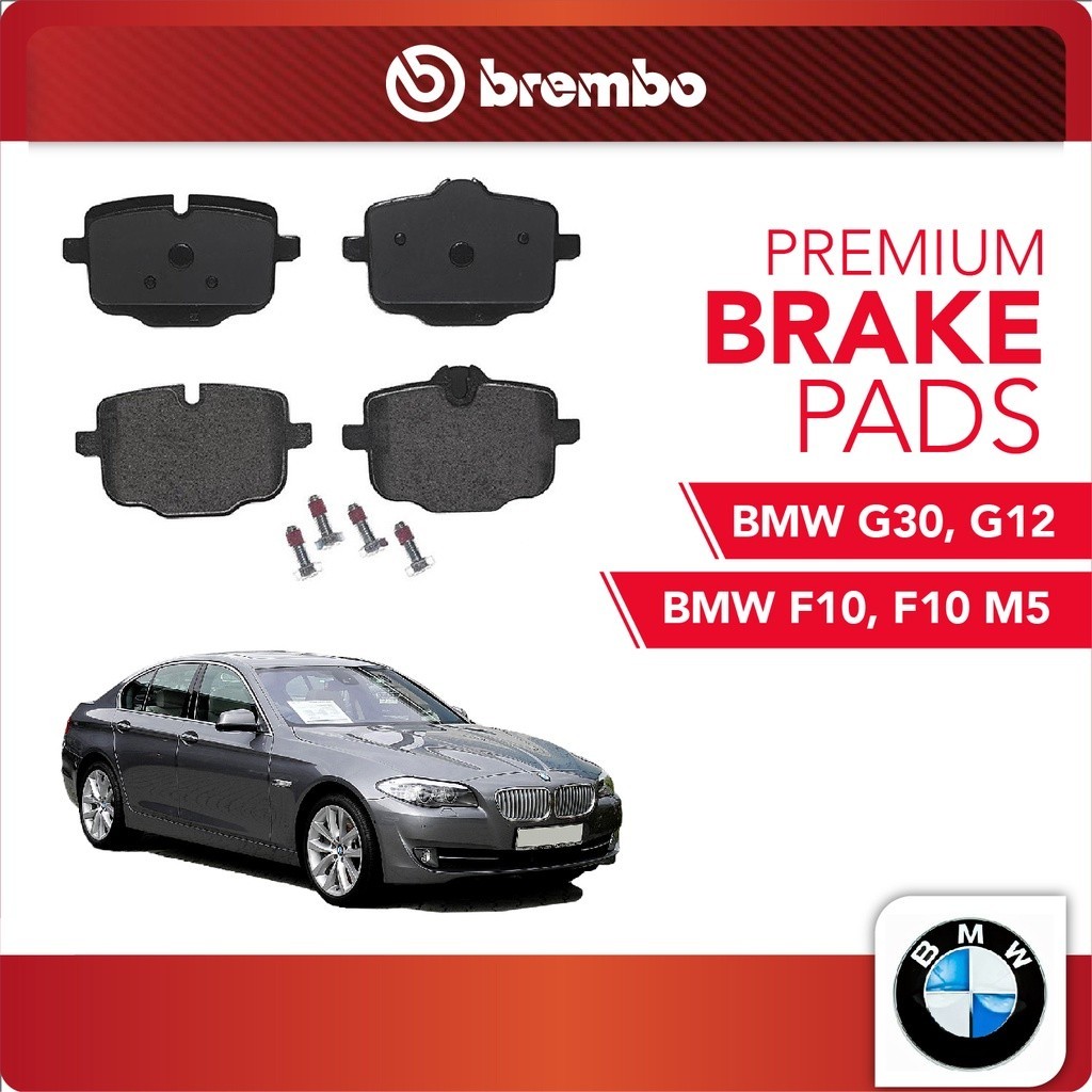 BREMBO Rear Brake Pads (1 set) For BMW F10 530,535,525d,530d, BMW F10 ...
