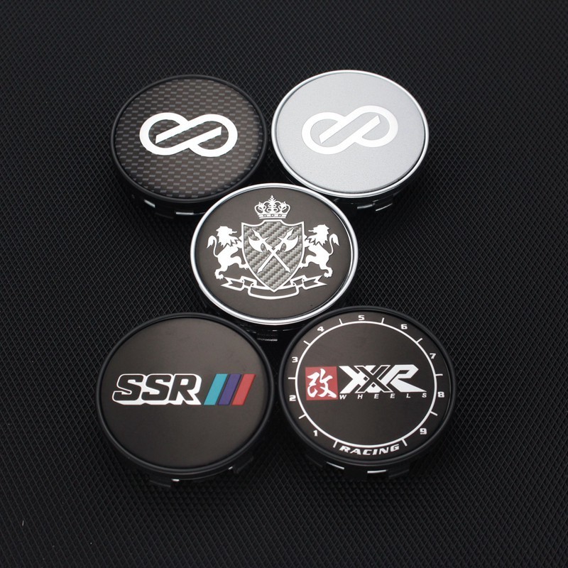 Car modification 4pcs 54/50mm clip enkei logo emblem center cap dust ...