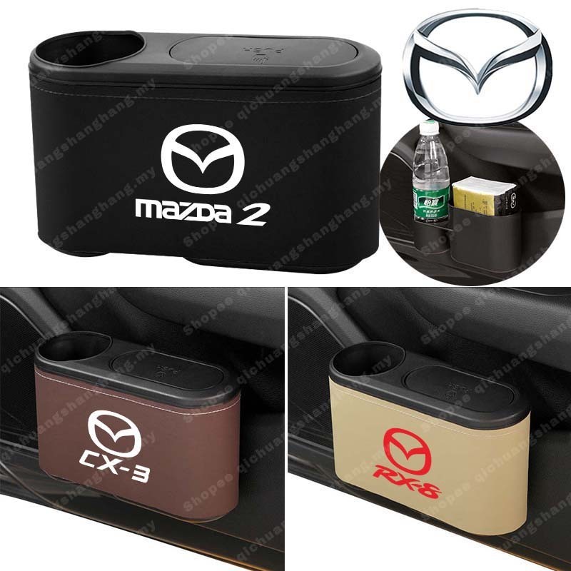 Universal Car Trash Bin Supplies Storage Bag Cup Holder Dustbin For ...