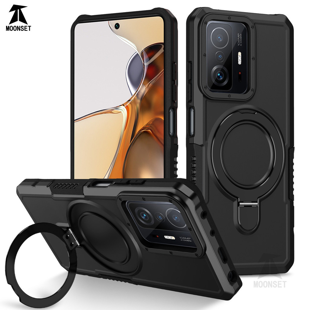 For Xiaomi Mi 11T / 11T Pro / 11 Lite 5G NE Case with Ring Stand Hard ...