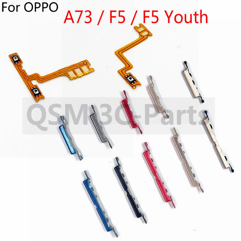 For OPPO A73 F5 Youth Power on / off Switch Button Side Volume Up Down ...