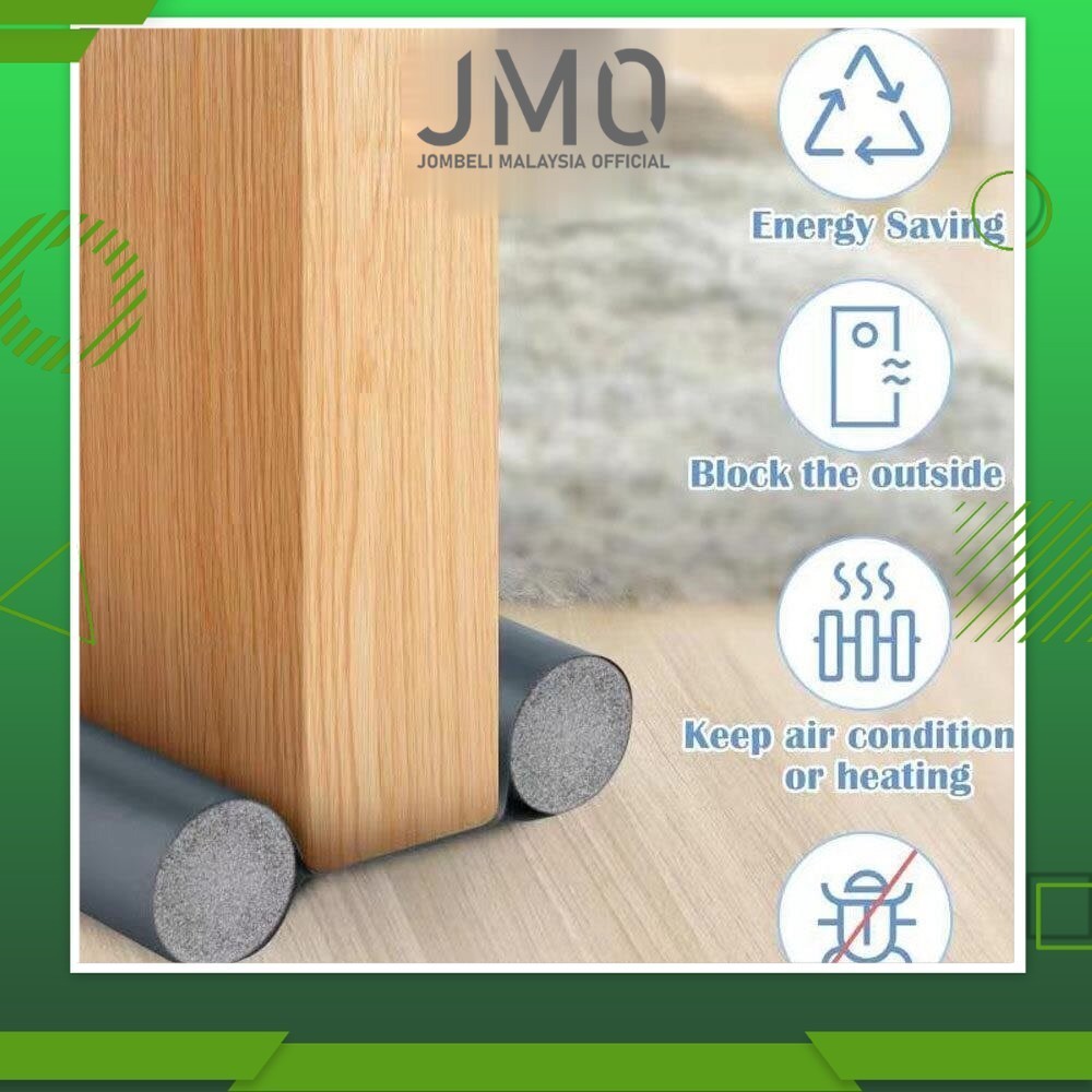 [JMO] 95cm Twin Door Draft Guard Stopper Seal Strip Sound Proof Door ...