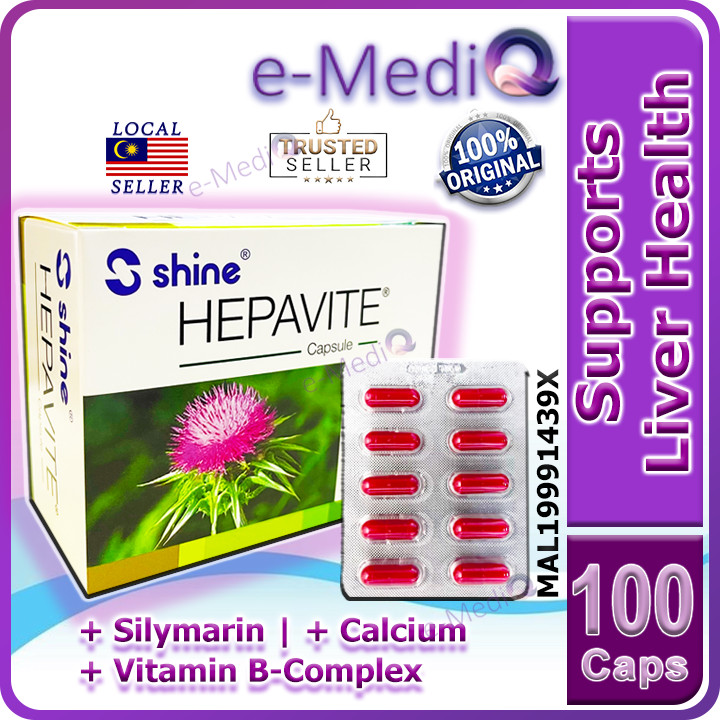 Shine Hepavite Capsule 100's (10s x 10 Strips) [Liver Health Detox ...