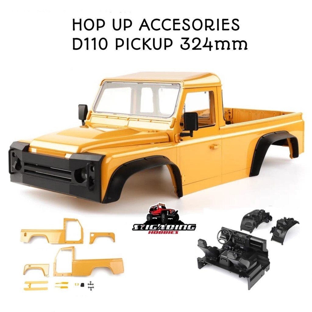 RCDREAM Hop up Accessories D110 2 Door Pickup 324mm | Shopee Malaysia