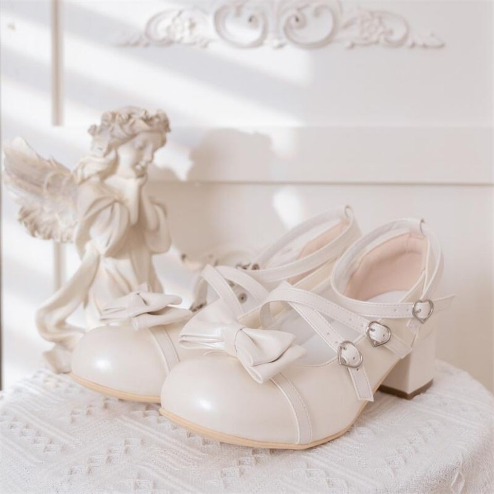 Original limited Mary Jane round head small leather shoes Japanese ...