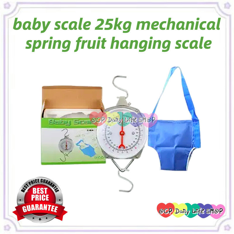 baby scale 25kg mechanical spring fruit hanging scale hanging pants scale baby hanging scale ...