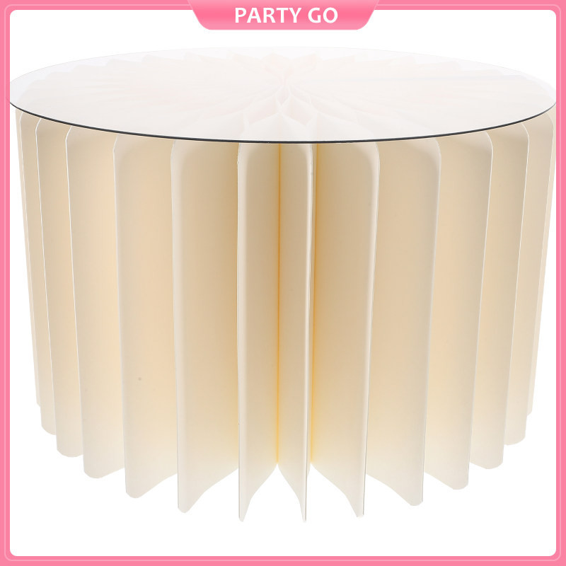 uiran Foldable Cardboard Cylinder Tables Flowers Stand Folding Dessert ...