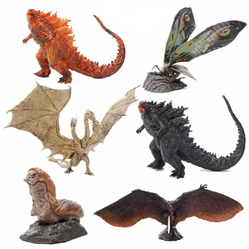 King Ghidorah Godzilla Action Figure King Kong 10CM Mothra Rodan Model ...