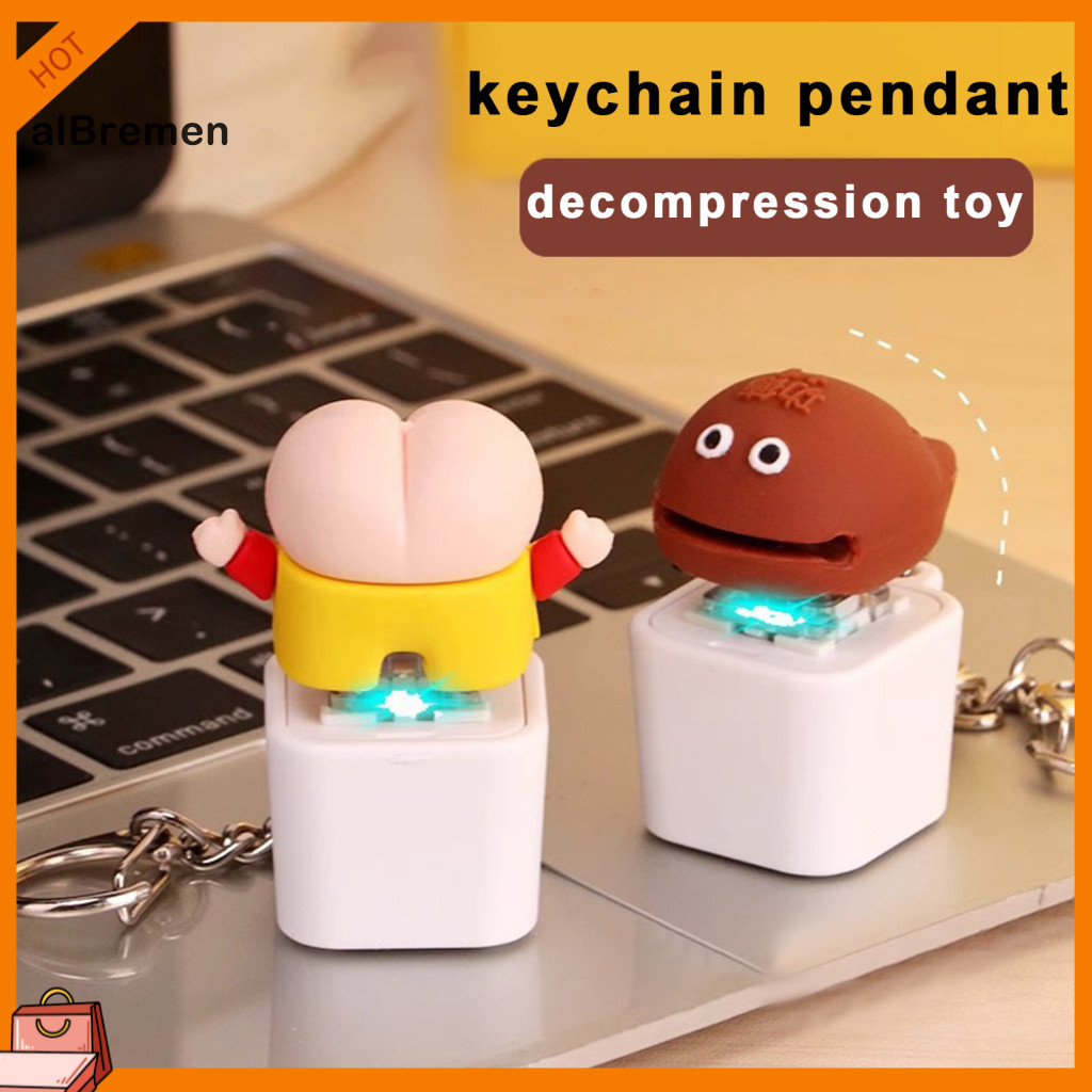 (New) Stress Relief Keycap Fidget Toy Stress Relief Keycap Toy Wooden ...