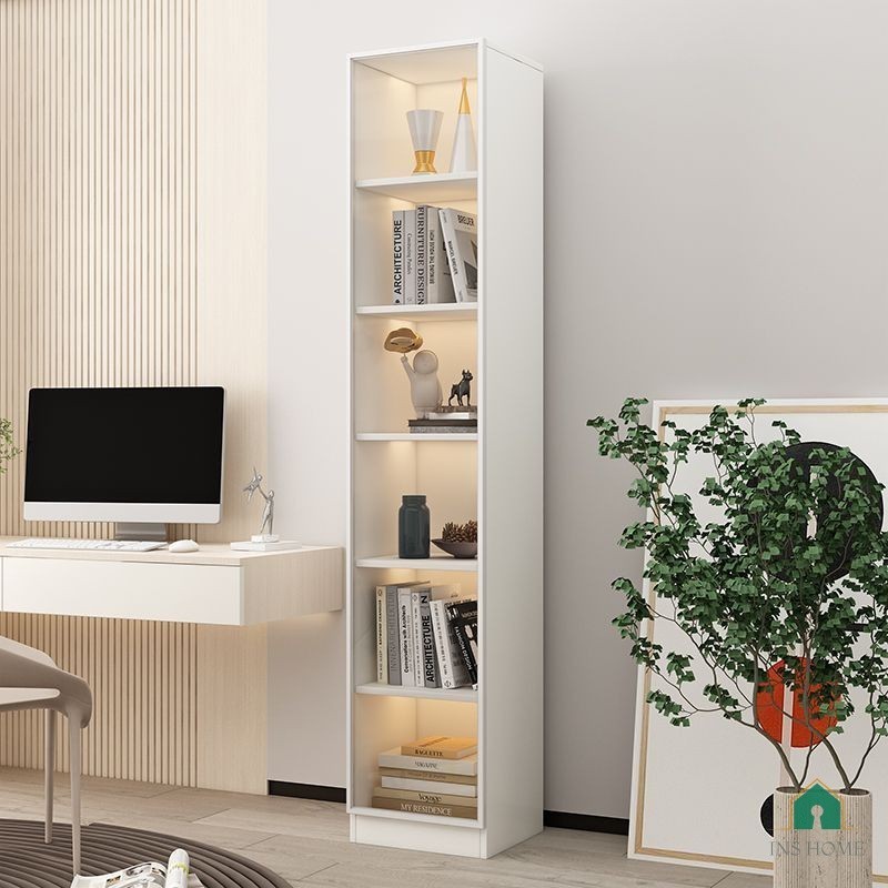 Dust Proof Bookcase Glass Door Display Cabinet LEGO Storage Rack Narrow ...