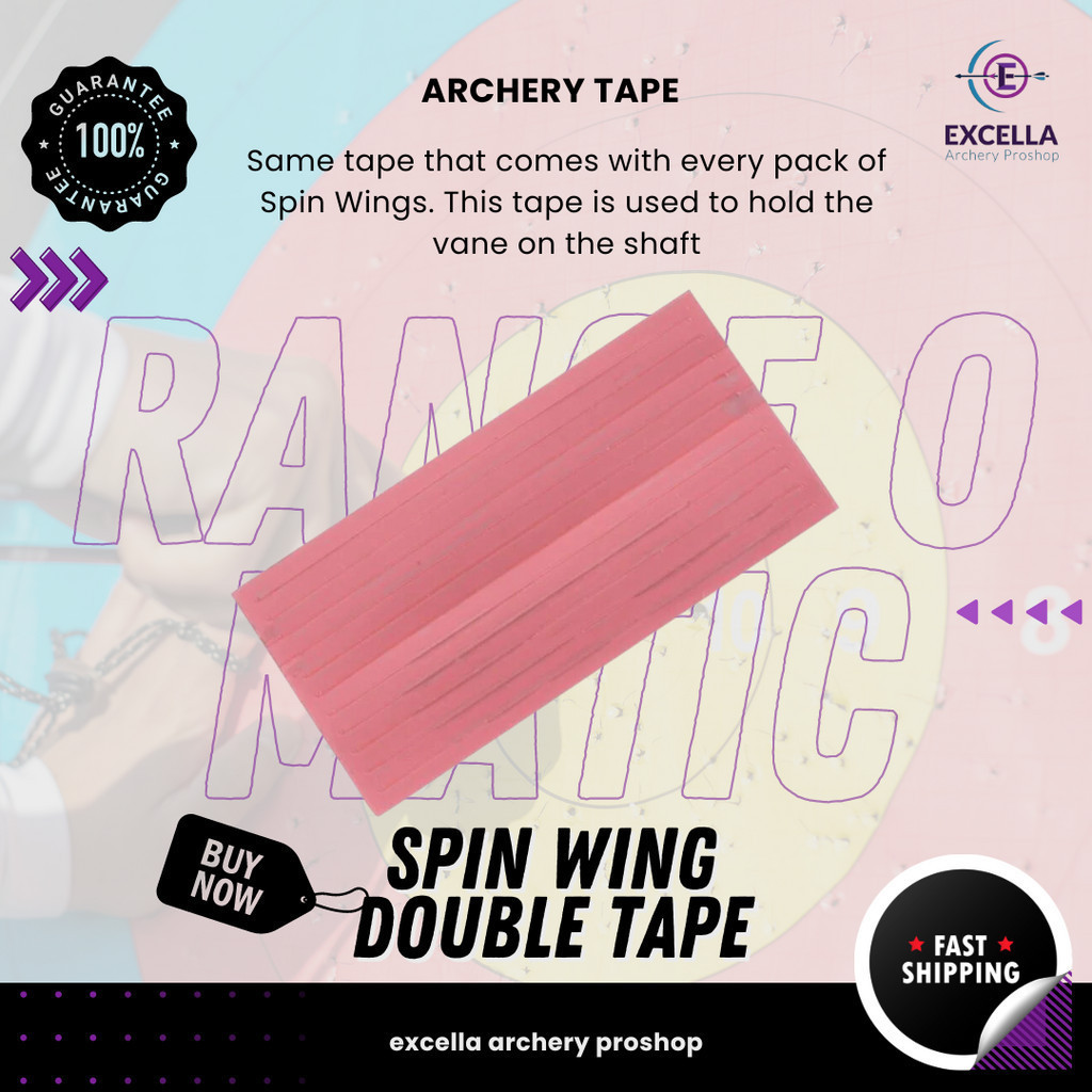 Range O Matic Archery Spin Wing Double Tape / Excella Archery Proshop ...