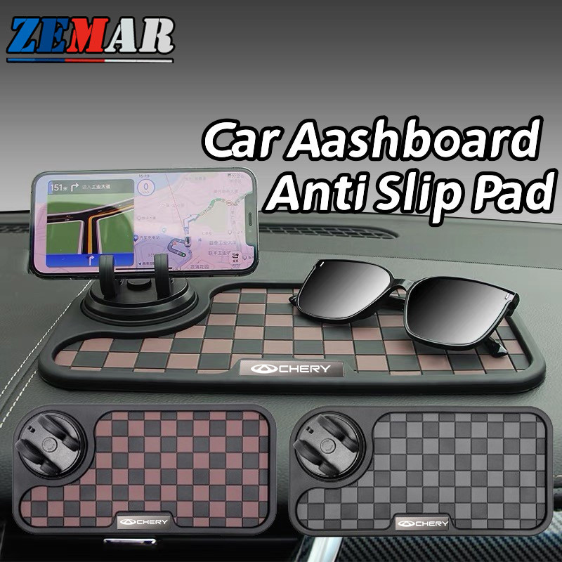 Chery New Plaid Anti Slip Pad Silicone Instrument Panel Pad with phone ...