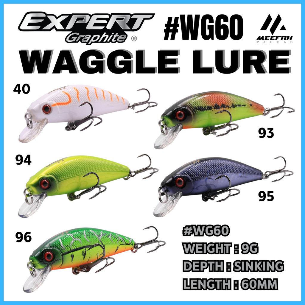 EXPERT GRAPHITE Waggle Minnow ( WG 60 / WG 90 ) Fishing Lure | Shopee ...