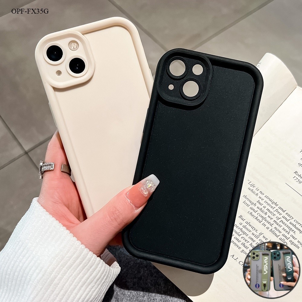 NC OPPO F11 F9 Find X5 X3 Pro 5G For Soft Liquid Silicone Square Ladder Creative Simple Phone ...