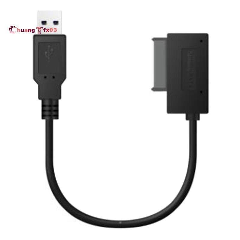 USB Adapter PC 6P+7P CD DVD Rom SATA to USB 2.0 Converter Slimline Sata 13 Pin Drive Cable for ...