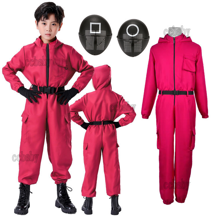 Squid Game Costume for Kids Boys Birthday Long Sleeved Kids Boy ...