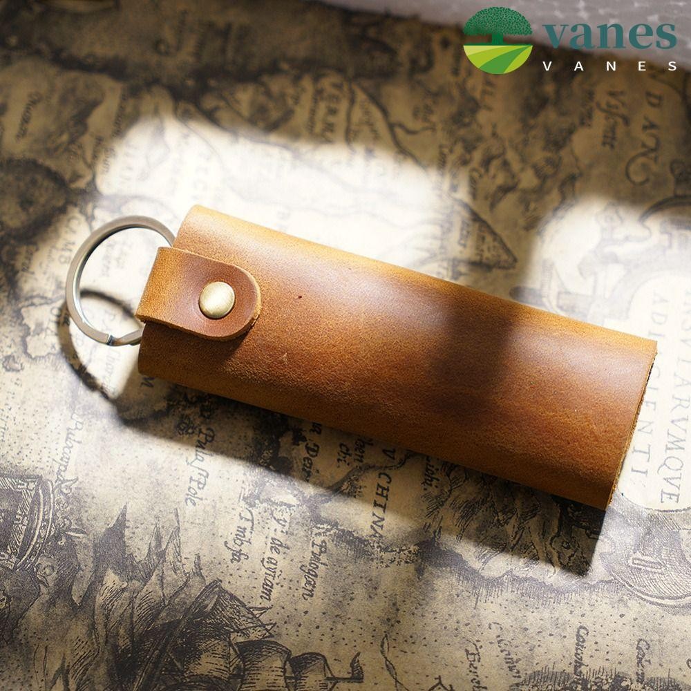 VANES Mini Key Bag, Genuine Leather Minimalist Men Car Key Pouch, Keys ...