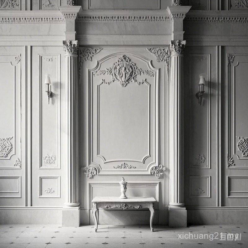 Talian PU Sudut Perancis Bunga Latar Belakang TV Dinding Sempadan Jalur ...