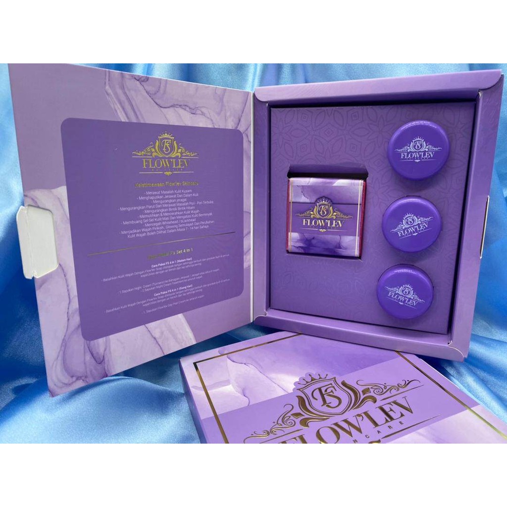 SET FLOW'LEV / FLOWLEV SKINCARE PURPLE EDITION (4 IN 1 SET) | FLAWLESS ...