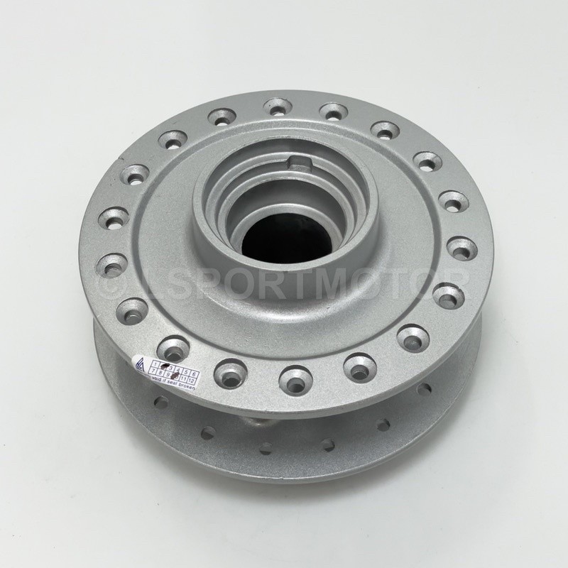 HONDA WAVE125 / WAVE100R (DISC) FRONT HUB (SILVER) 18HOLE FRONT HUB ...