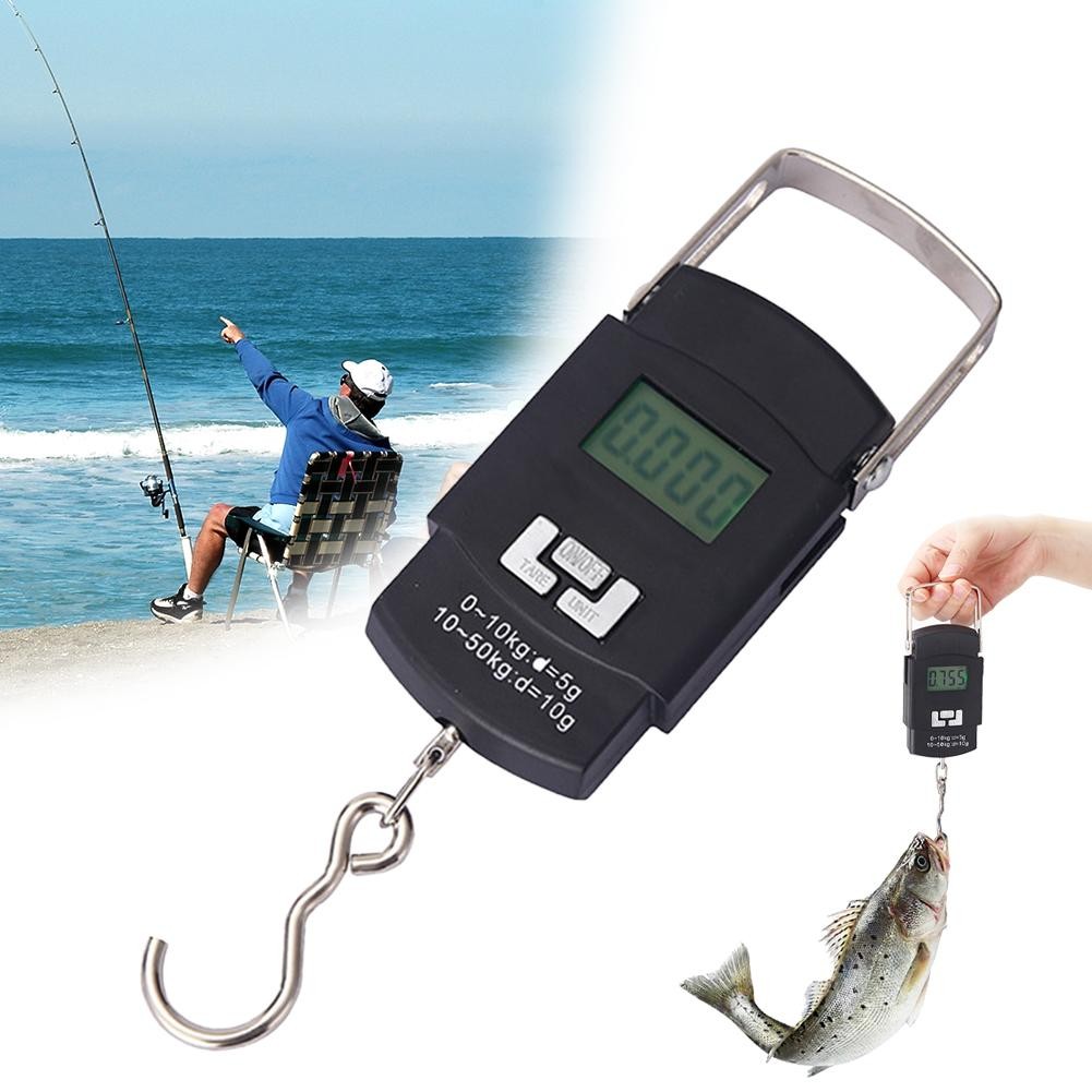 2PCS 50Kg Portable Electronic Fishing Scale Handheld Mini Electronic ...
