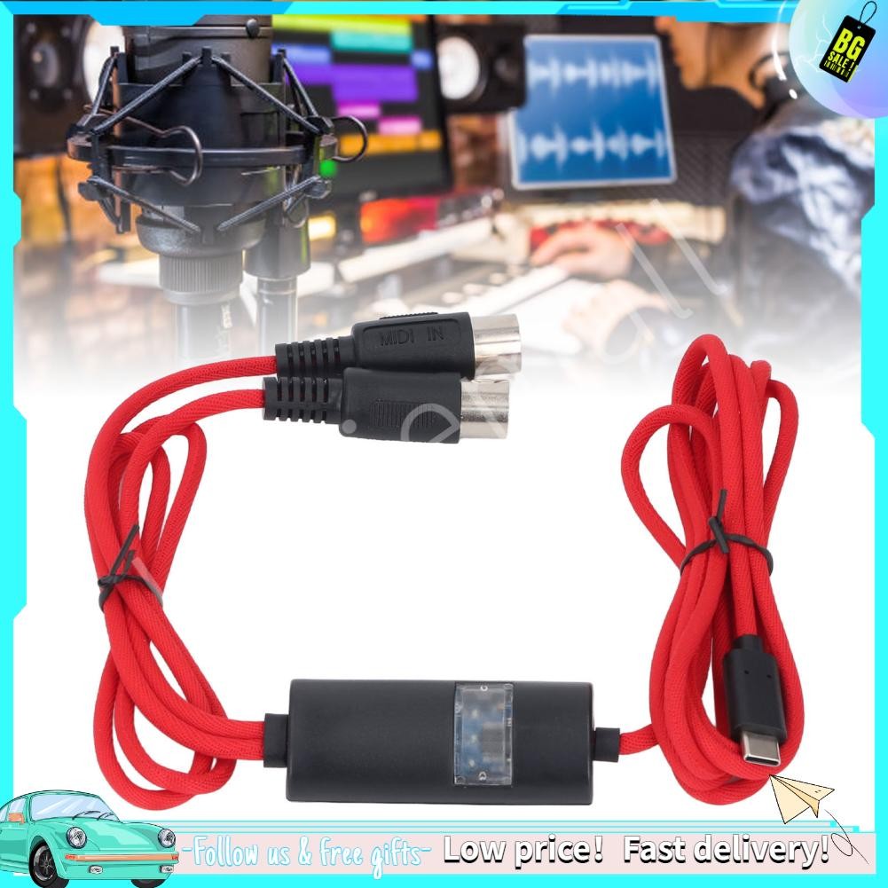 Usb To Midi Cable USB MIDI Cable Converter 2 In 1 For Piano PC To Music ...