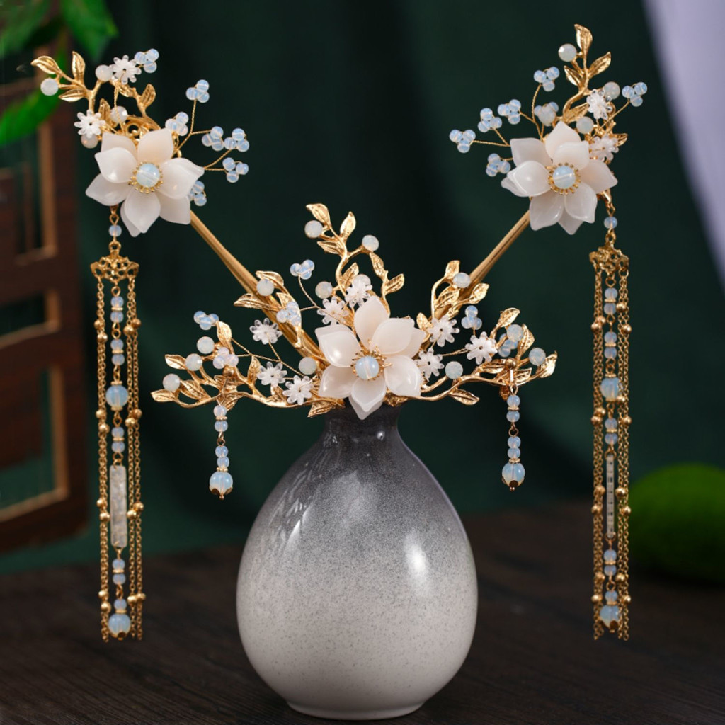Hanfu Headdress Full Set Original Fairy Style Tassel Step Shaking ...