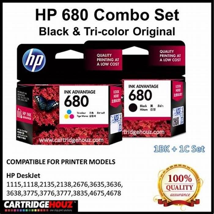 HP 680 / HP 678 / HP 682 Black / Tri-Color/ Twin-Pack/ Combo-Pack HP680 ...