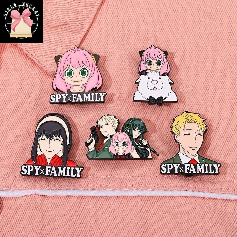 QQBaccessoriesTeam Anime SPY×FAMILY Enamel Pins Cartoon Characters Anya ...