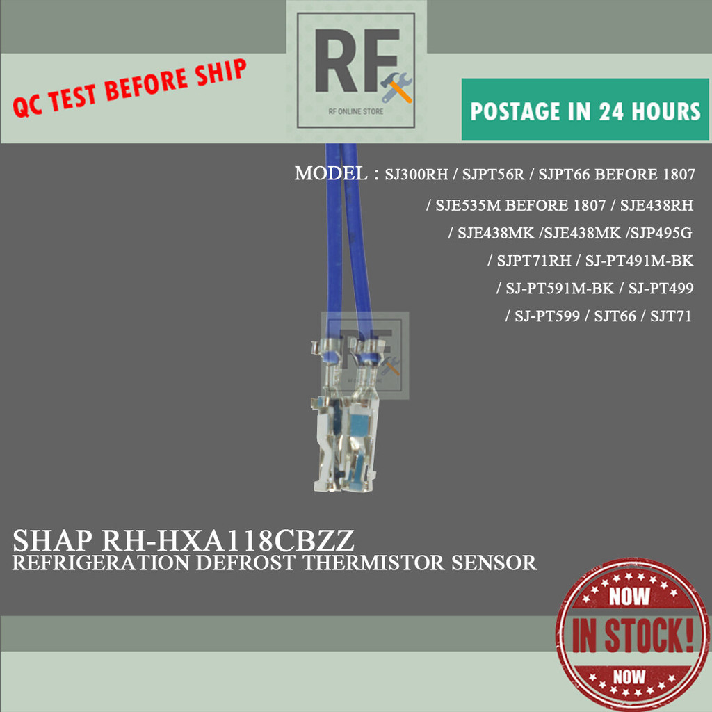 SHARP REFRIGERATOR DEFROST SENSOR RH - HXA118CBZZ ( 3.9K ) / SENSOR ...