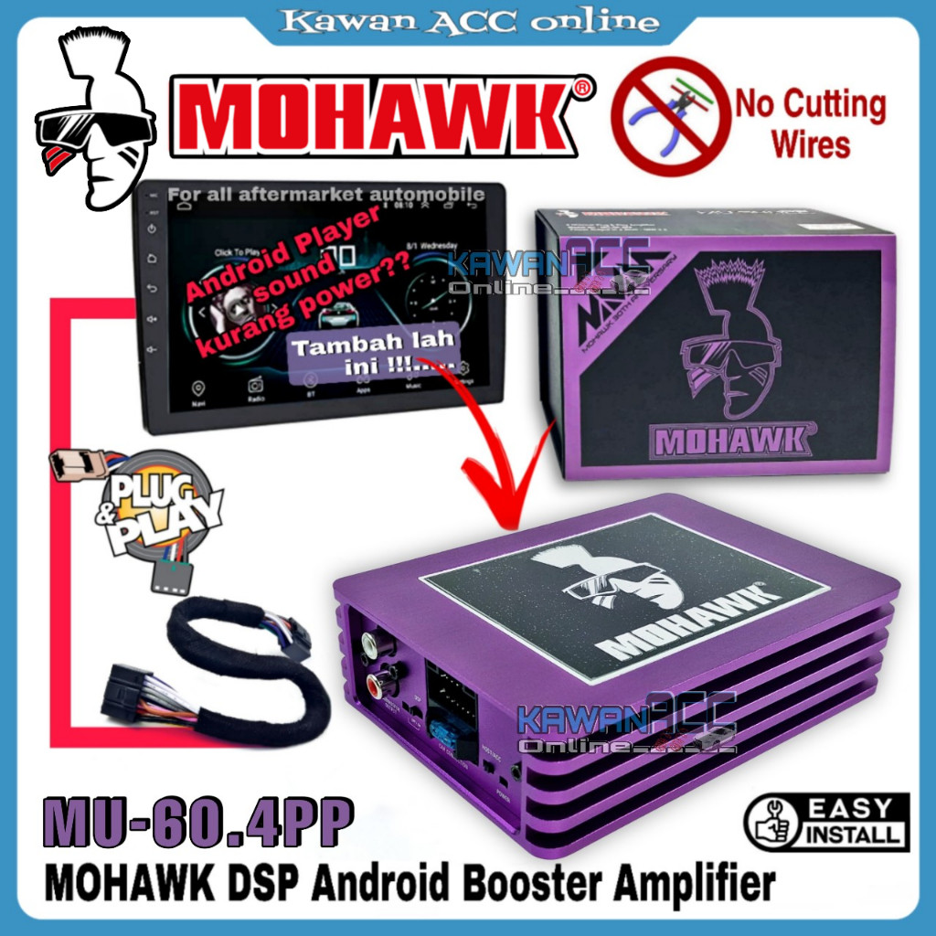 MOHAWK Android Player DSP 4/6 Channel Plug & Play power Amplifier MU/MS ...