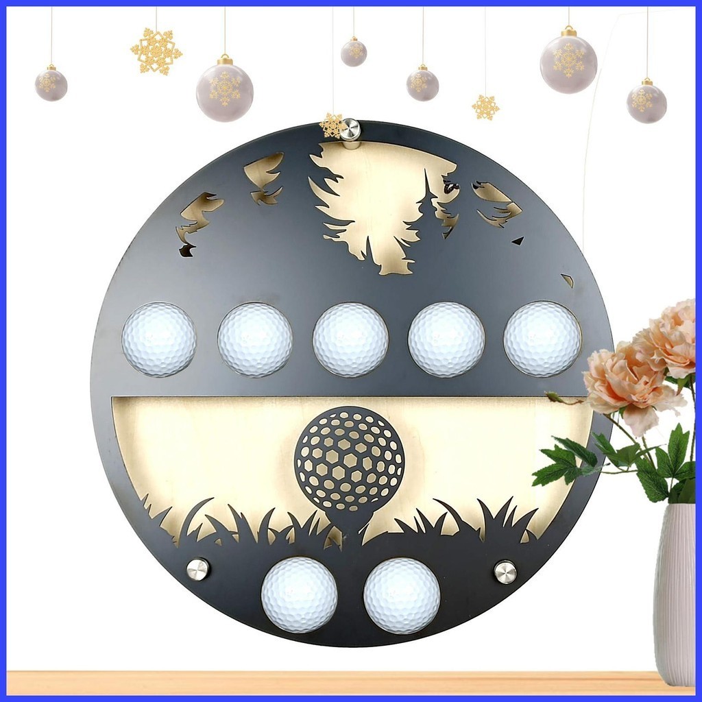 Golf Ball Display Wall Mount Golf Ball Holders Display Rack Wall ...