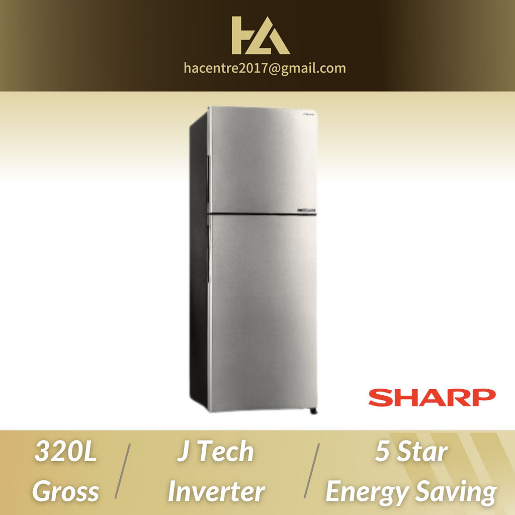 Sharp 320L Two Door Refrigerator (Inverter) SJ3222MSS | Shopee Malaysia