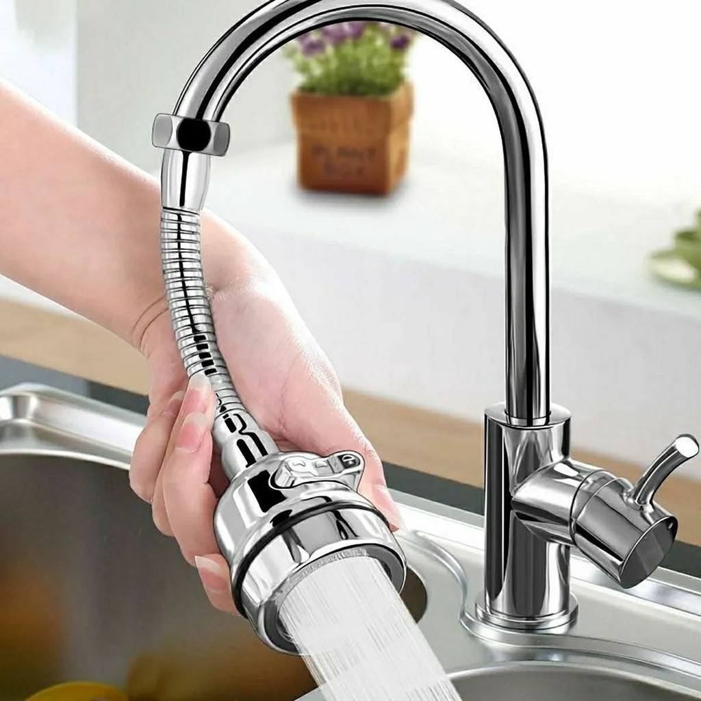 Universal Faucet 360 Degree Rotating Tap Filter Tip/Anti-Splash Dual ...