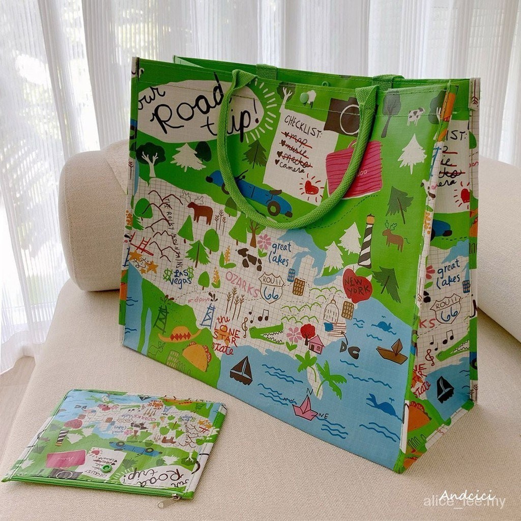 [Premium Cheap girl Shop] ANDCICI @ New York Map~Super Large Capacity ...
