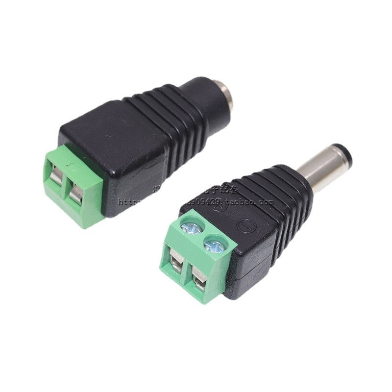Solder-free DC Power Plug 5.5 * 2.1MM Female Plug Male Plug DC ...
