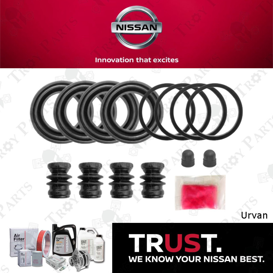 (43mm) Original Nissan (Front) Disc Brake Caliper Repair Kit (Full ...